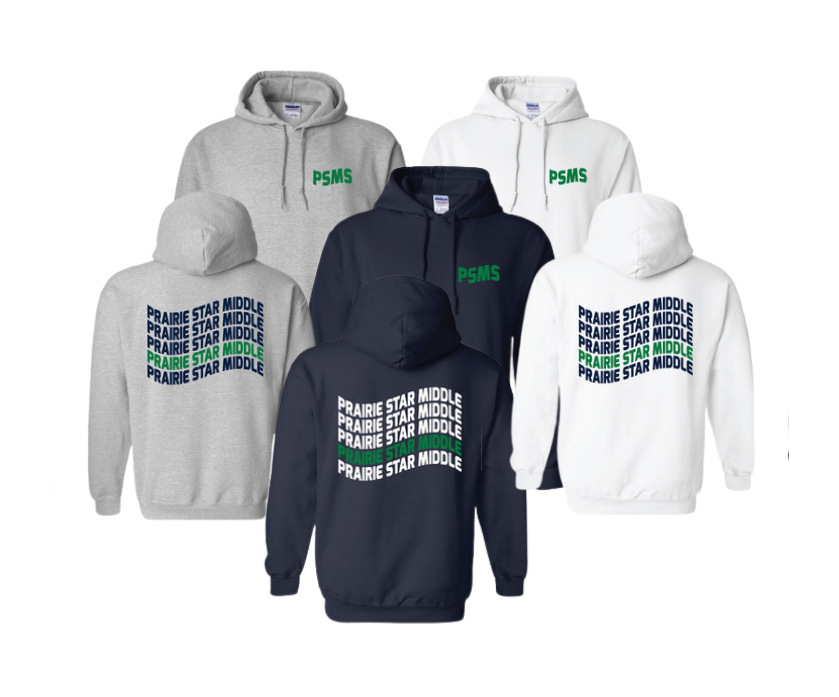Prairie Star Middle Full-Back Hoodie | BVHS School Store