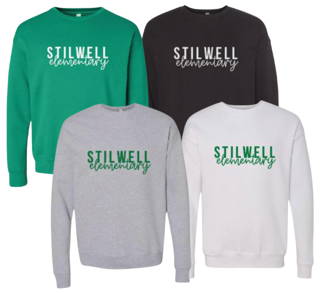 Adult Stilwell Elementary Embroidered Crew | BVHS School Store
