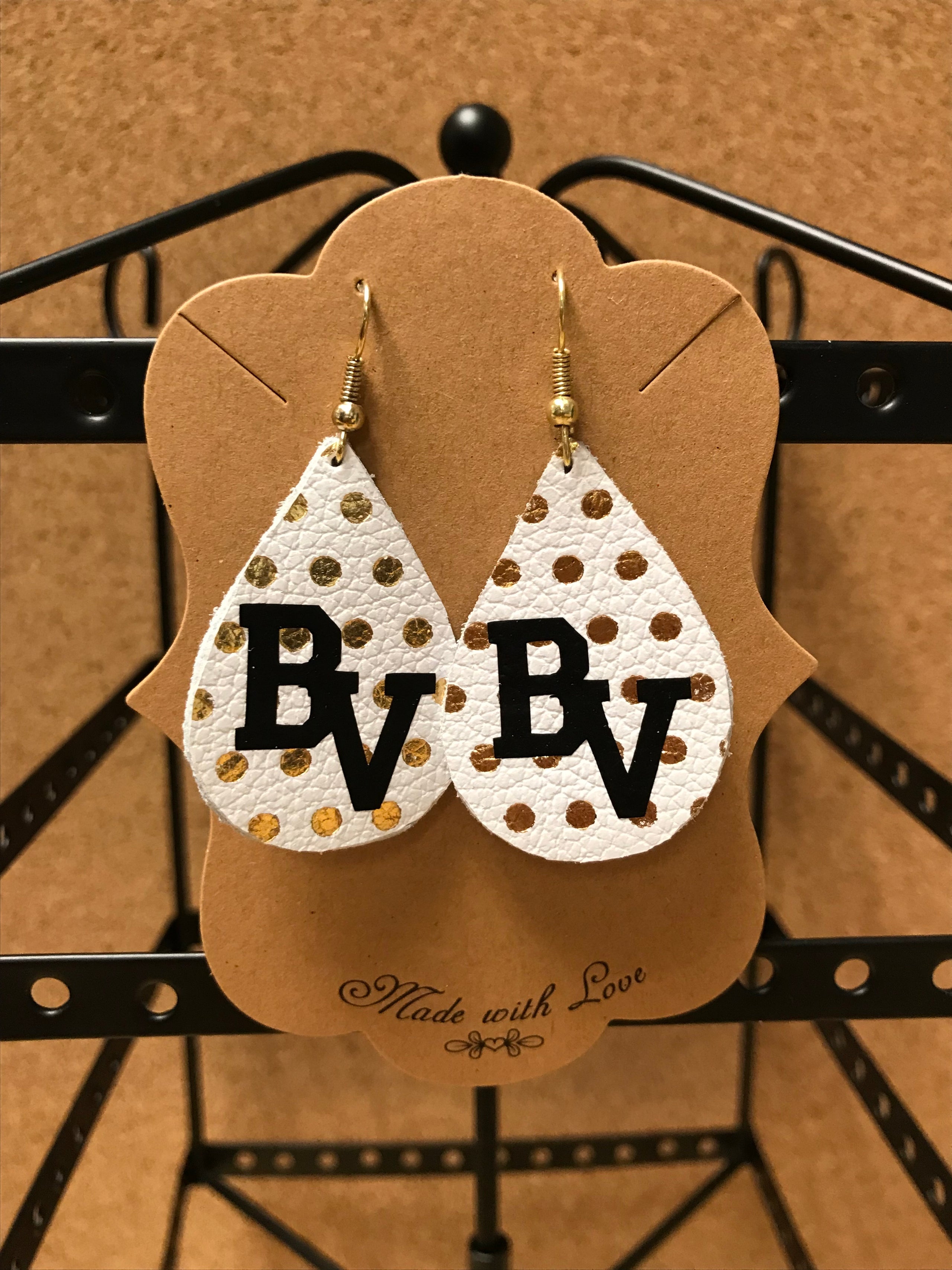 Polka-Dot BV Earring | BVHS School Store